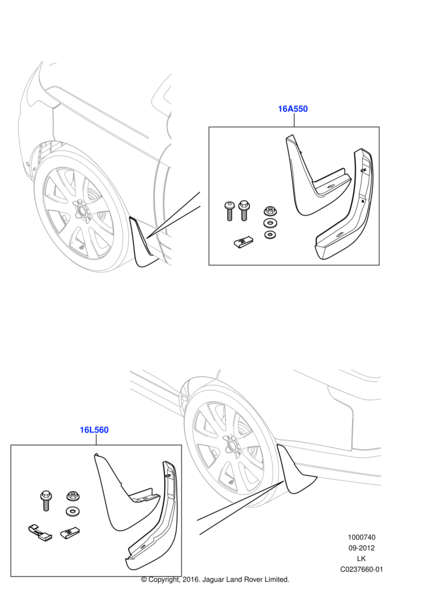 Mudflaps - Rear, SV Autobiography Dynamic | Land Rover Accessories