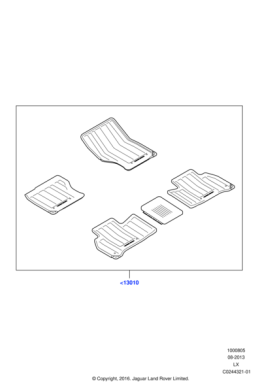 Range Rover Sport Luxury Carpet Mat Set - Ebony, RHD | Land Rover ...