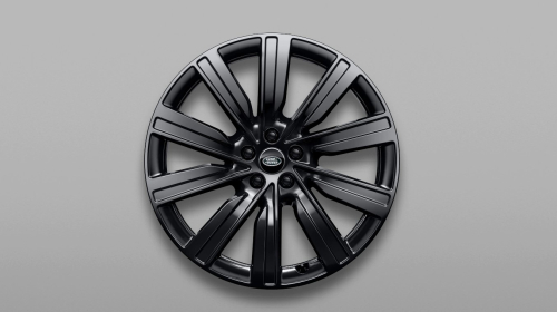 22" Alloy Wheel, Style 1073, 10-spoke, Gloss Black | Land Rover Accessories