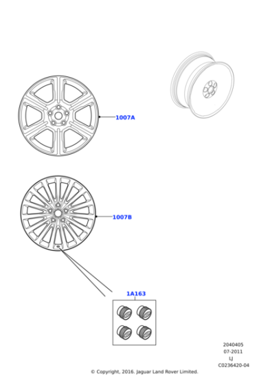 Styled Valve Caps - Range Rover | Land Rover Accessories
