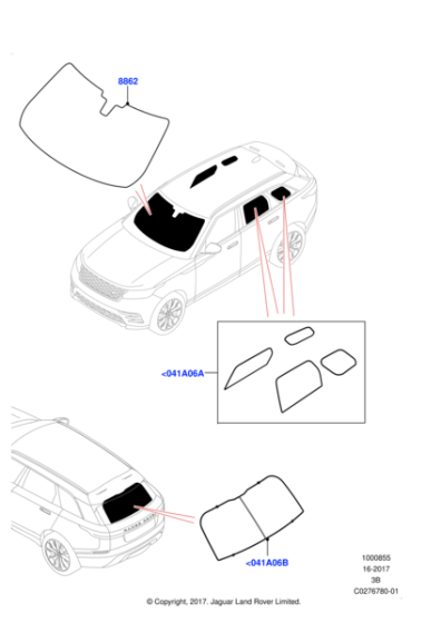 Range Rover Velar Sunshade – Side Windows, Second Row | Land Rover ...