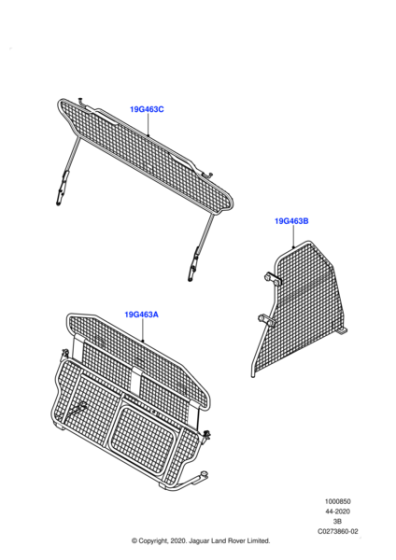 Range Rover Velar 2017 Luggage Partition - Full Height | Land Rover ...